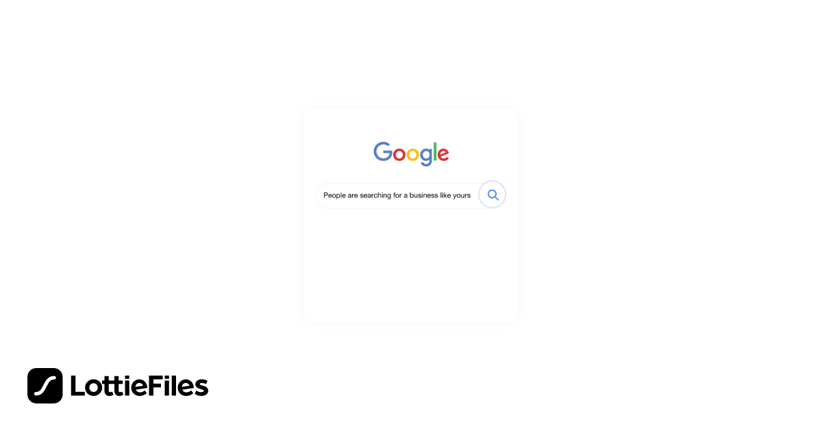Free Google Search Animation by Ryan Scollon | LottieFiles