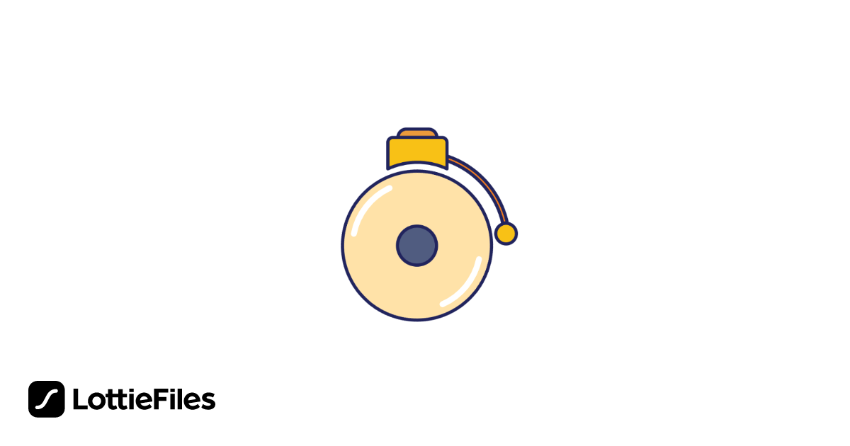 Free School Bell Animation by Enosta Agency | LottieFiles