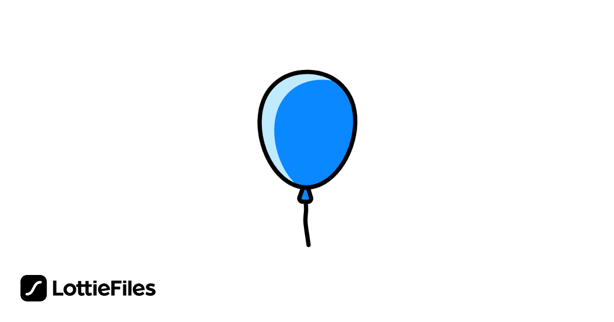 Free Blue Balloon Animation by Victoria Shelest | LottieFiles