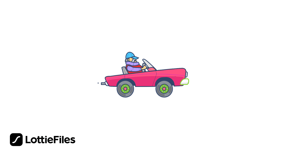 Free car driver Animation by Zin Ng | LottieFiles