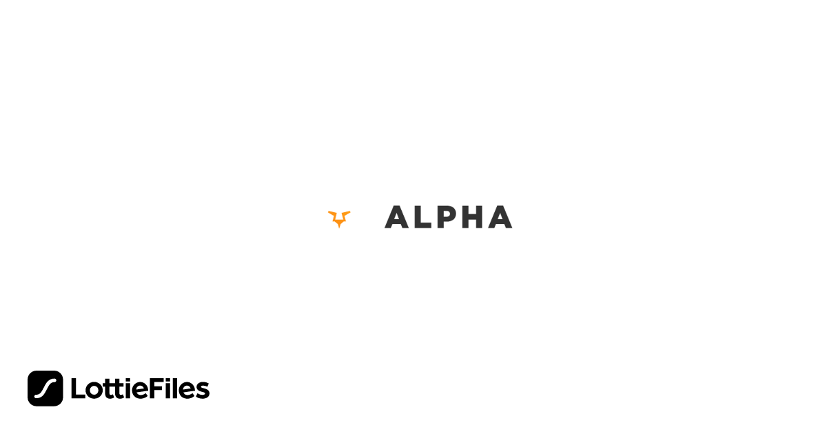 Luis Zepeda의 무료 Alpha Financial Logo 애니메이션 | 로티파일