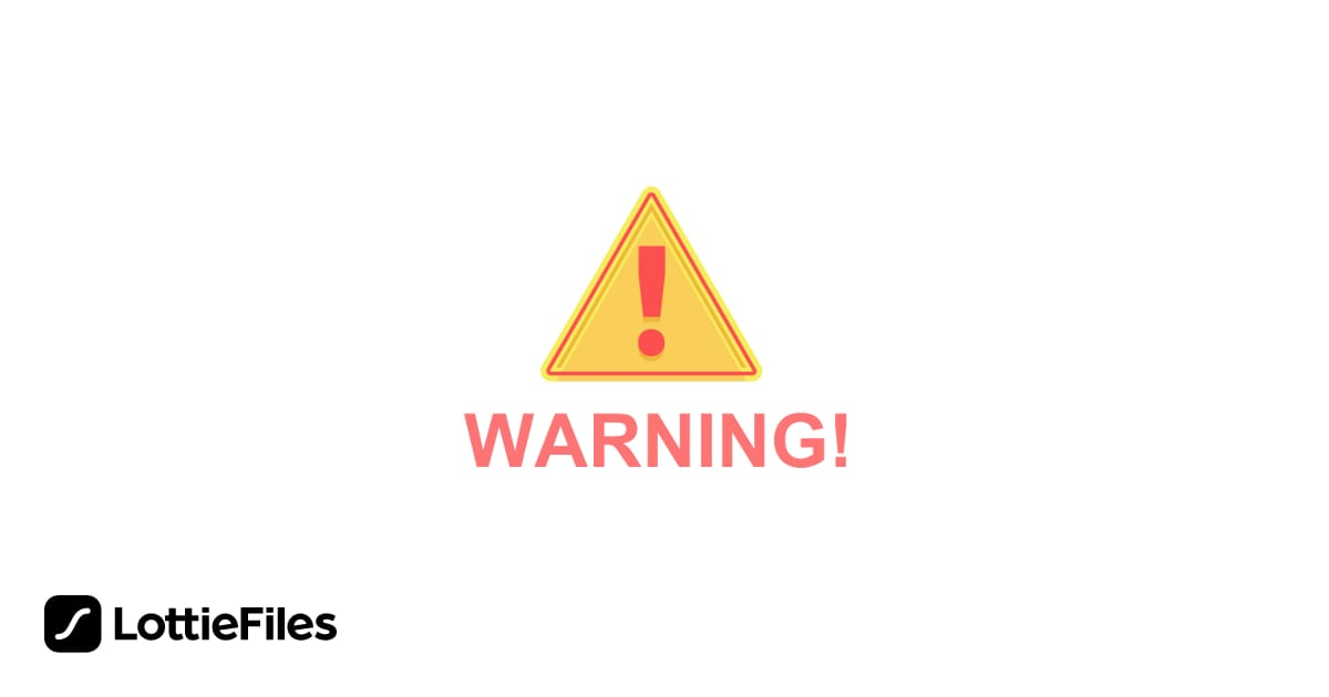 Free Warning Animation Animation by zx studio | LottieFiles