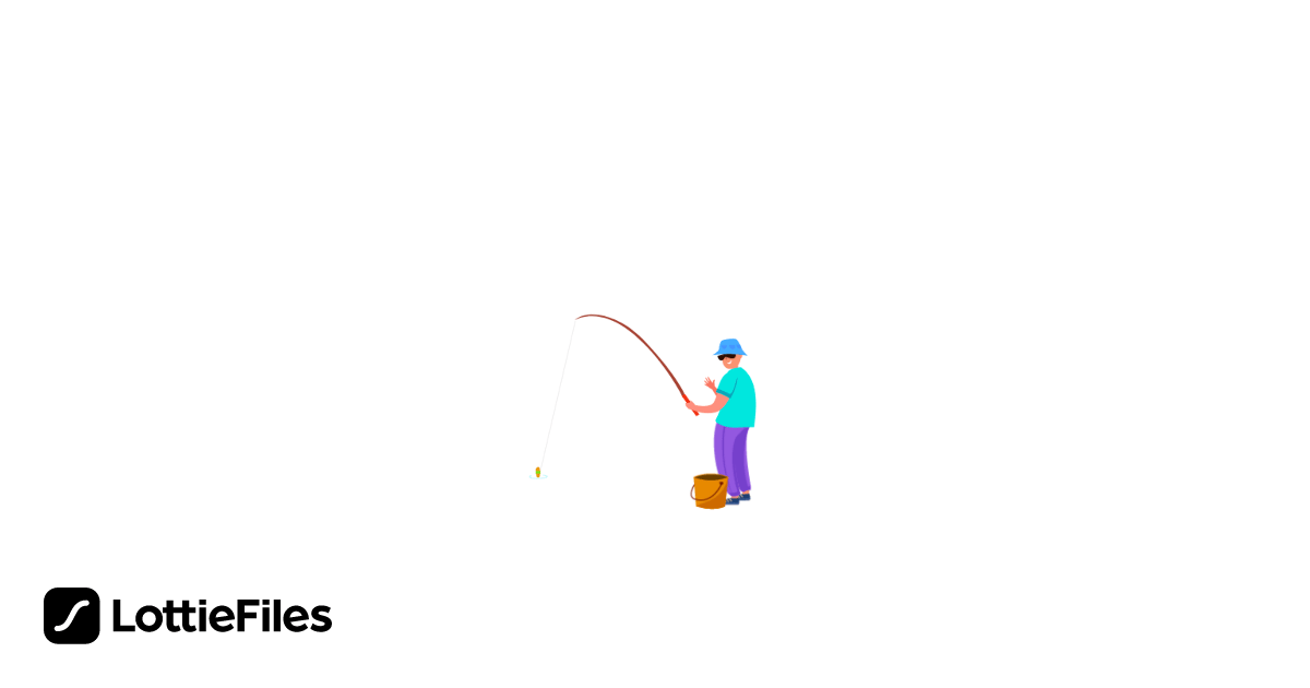 Free Fishing bye bye Animation by lah loe | LottieFiles