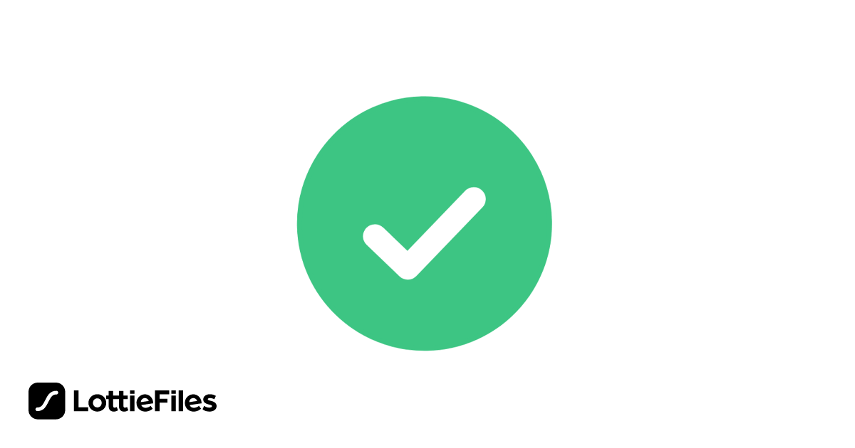 Free Checkmark Success Animation by Jan | LottieFiles