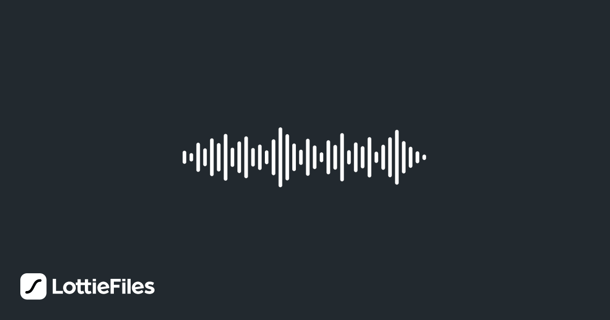 Free Audio Wave Animation by Nicola Galluzzi | LottieFiles