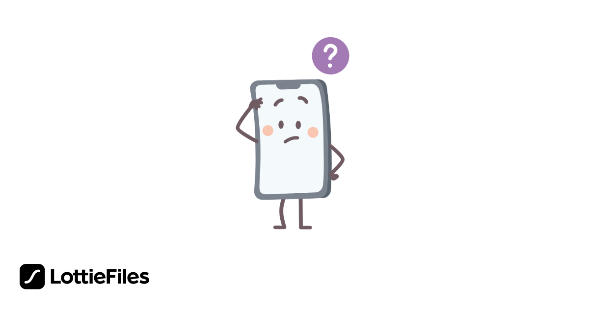 Free Confused Mobile Phone Animation by Zainab Khalil | LottieFiles