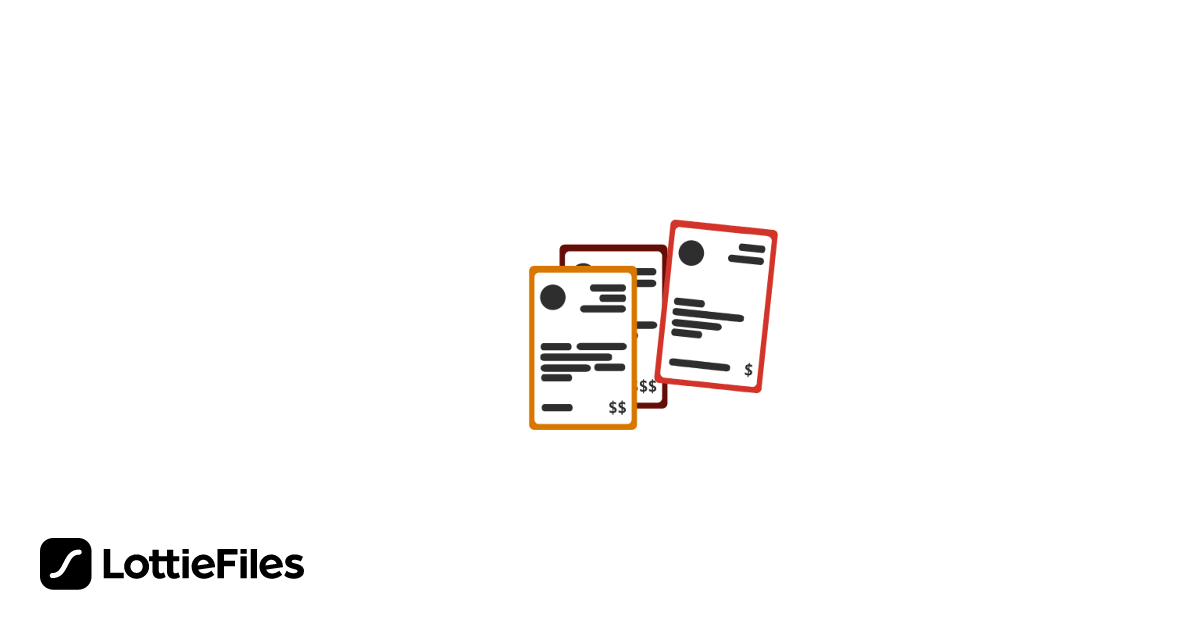 Free Invoices Animation by Javier | LottieFiles