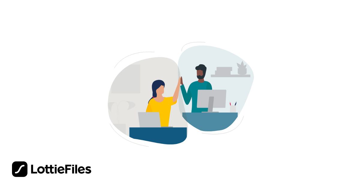 Free Working together Animation by Victor Del Bono | LottieFiles