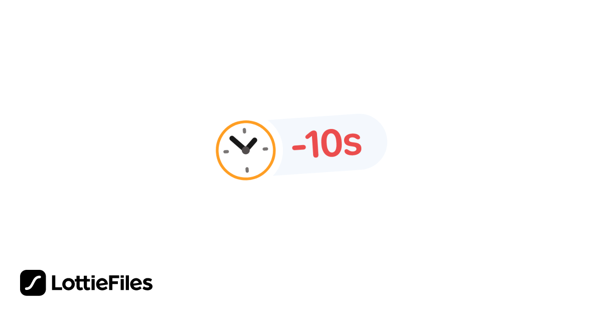 Free Timer -10s Animation by Alexandr Arkhipenko | LottieFiles