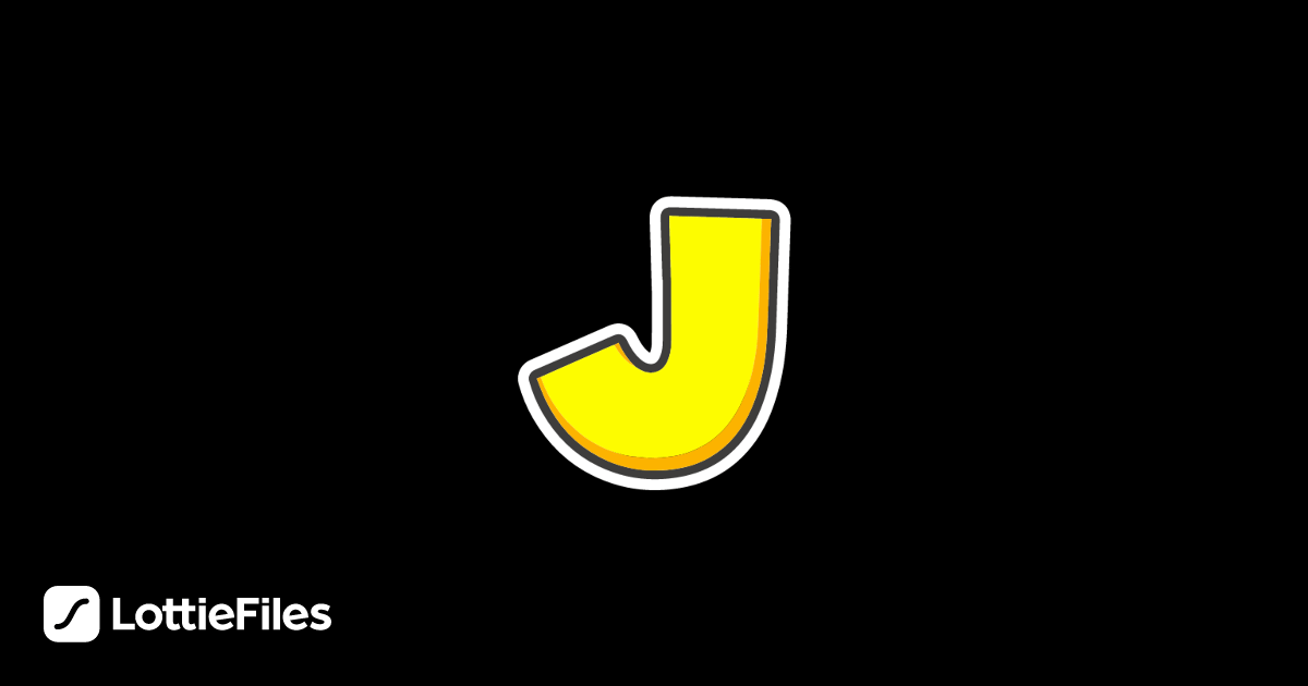 Free Alphabet letter J Animation by Matheus Mesquita | LottieFiles