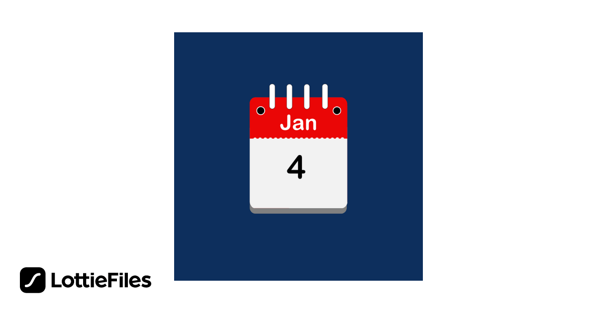 Free Calender Animation by Sheraz Khan | LottieFiles