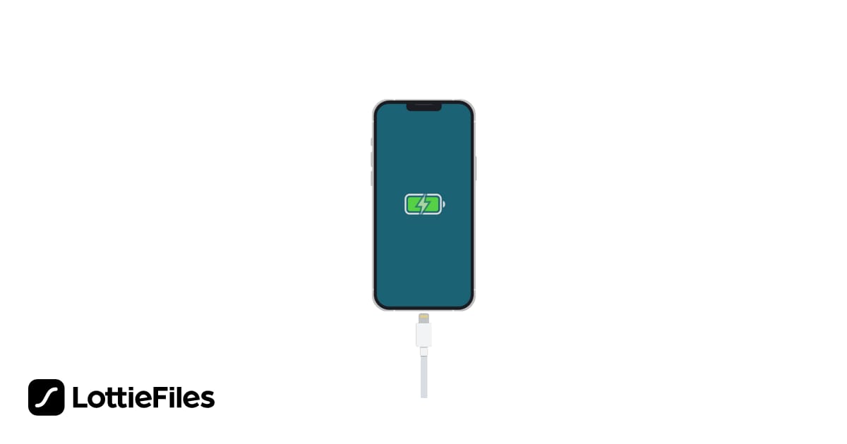 Free Iphone Charging Animation by Margaux Maynard | LottieFiles