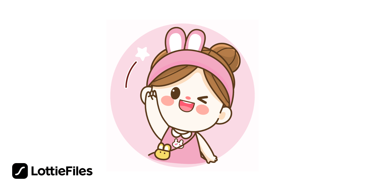Free Say hi cute baby girl Animation by Amanjot Singh | LottieFiles