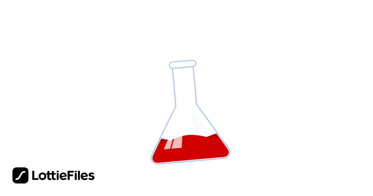 Free Glass flask with red liquid Animation by Alexander Rozhkov Rozhkov ...