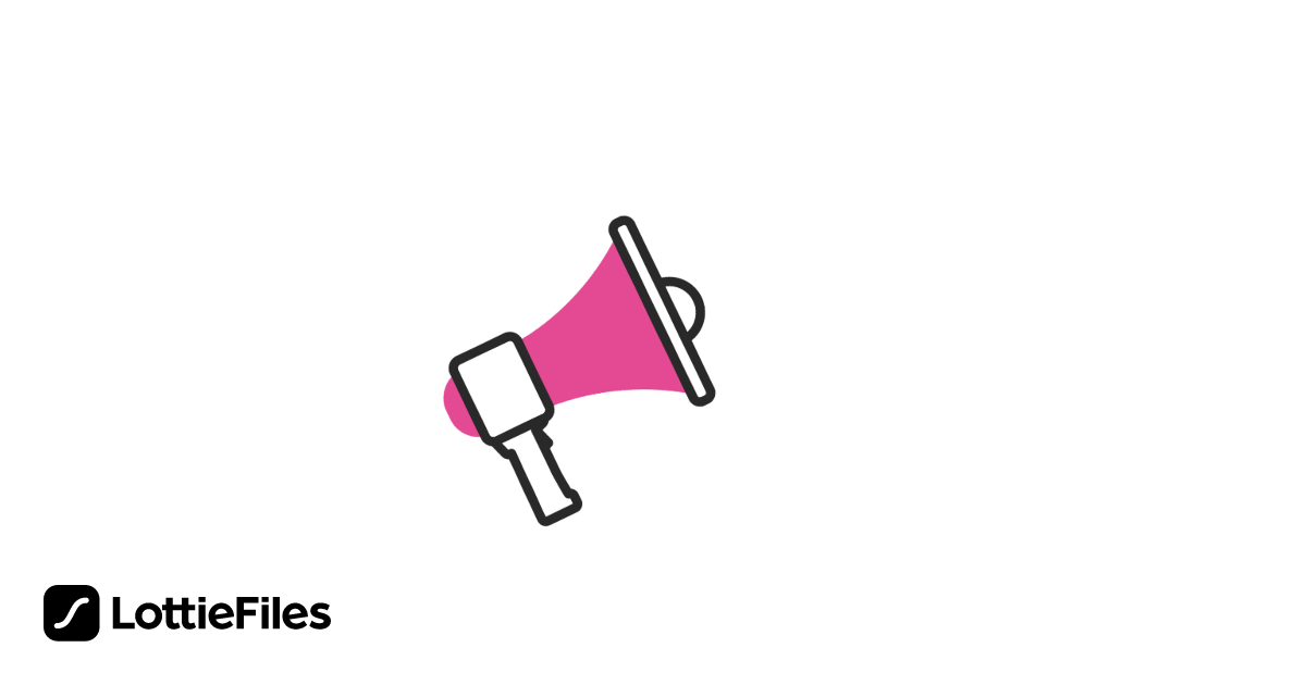 Free Megaphone Animation by Maurizio Trotta | LottieFiles