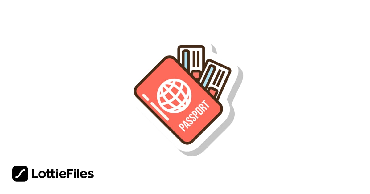 Free Passport Animation by Pedro Colmenarez | LottieFiles