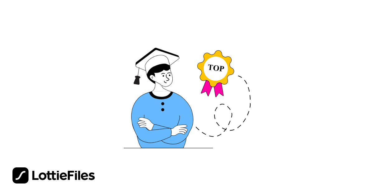 Free Toper Student Animated Animation by Riju Shah | LottieFiles