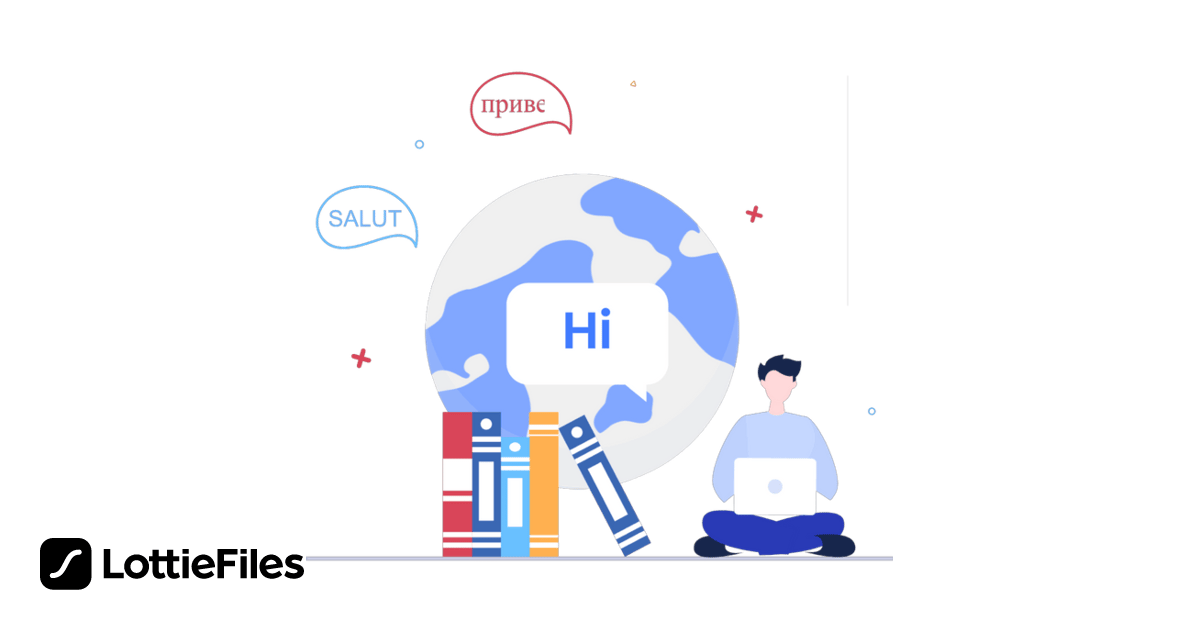 Free Language Translator Animation by Asad Mehmood | LottieFiles