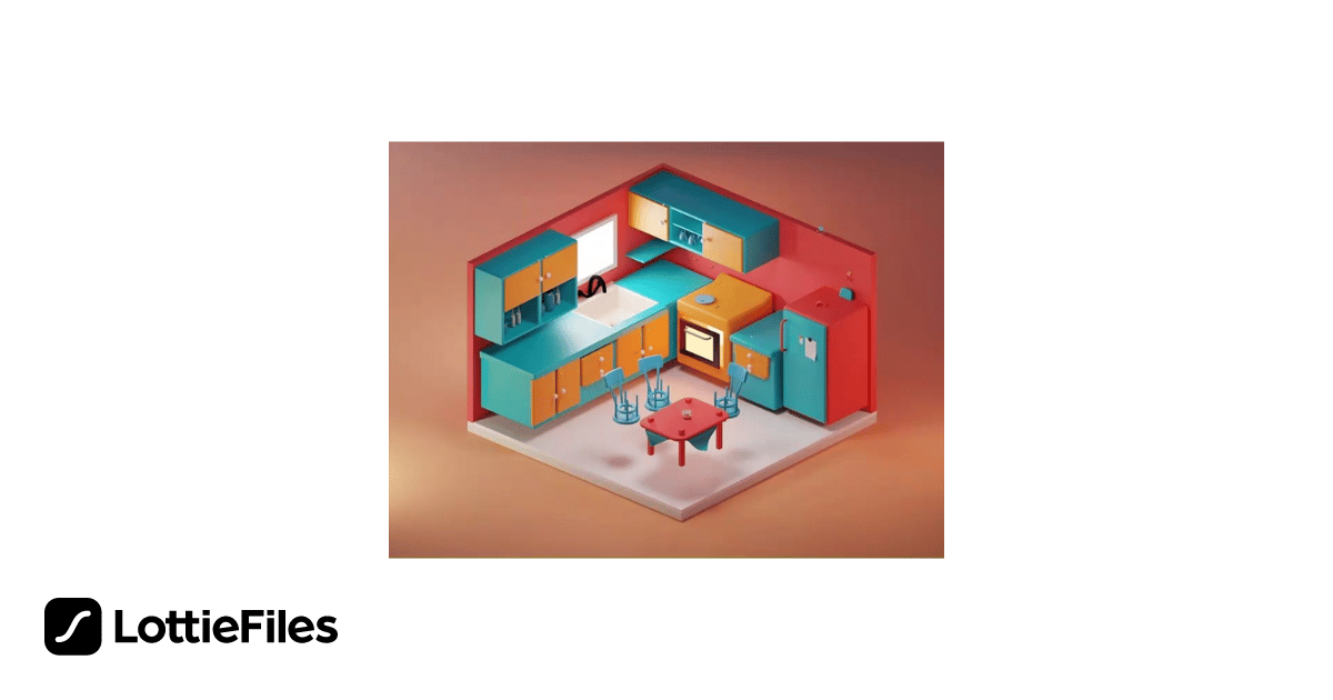 Free 3D Kitchen Animation by Irfan Munawar | LottieFiles