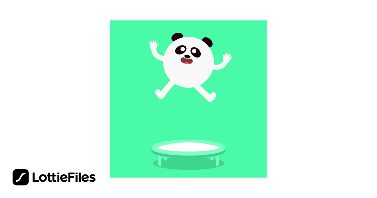 Free Jumping Panda Animation by Rohit Chhabra | LottieFiles