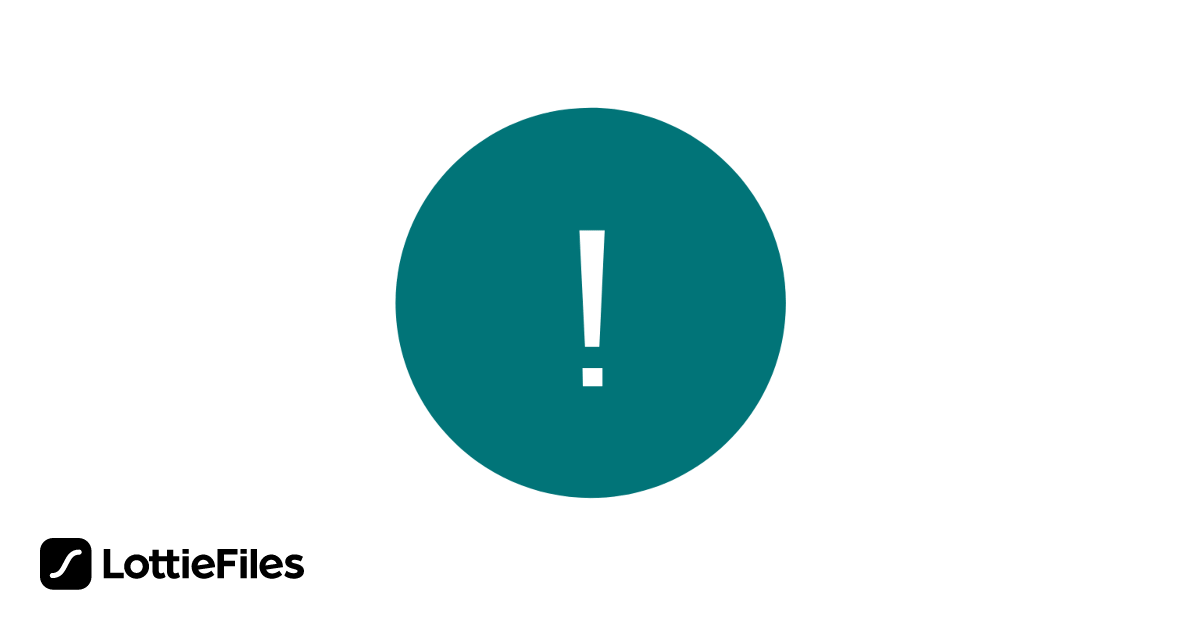 Free Exclamation Animation by Rameez Mukadam | LottieFiles