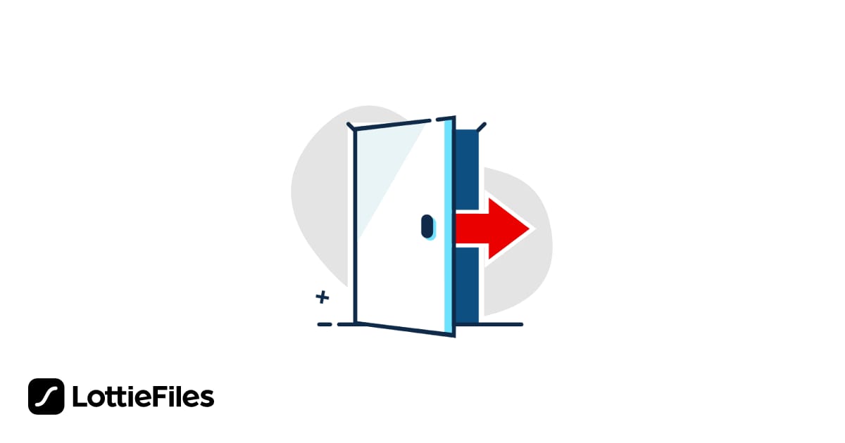 Free Log out Animation by Fernando Ron Pedrique | LottieFiles