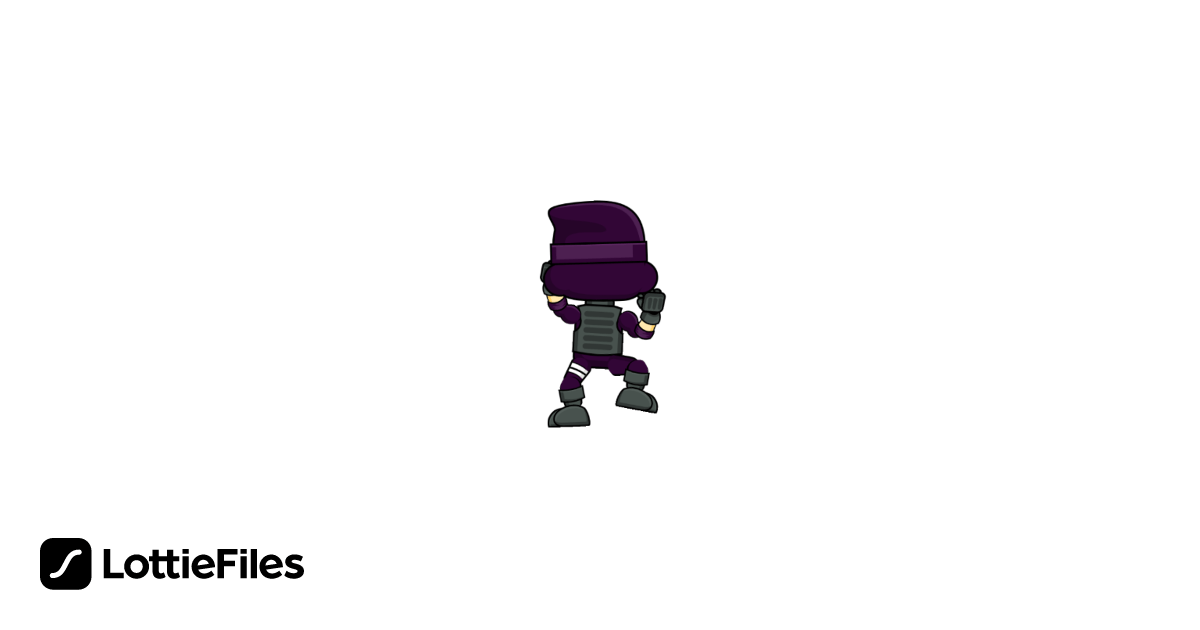 Free Ninja Character Climb Animation Animation by Tam Doan | LottieFiles