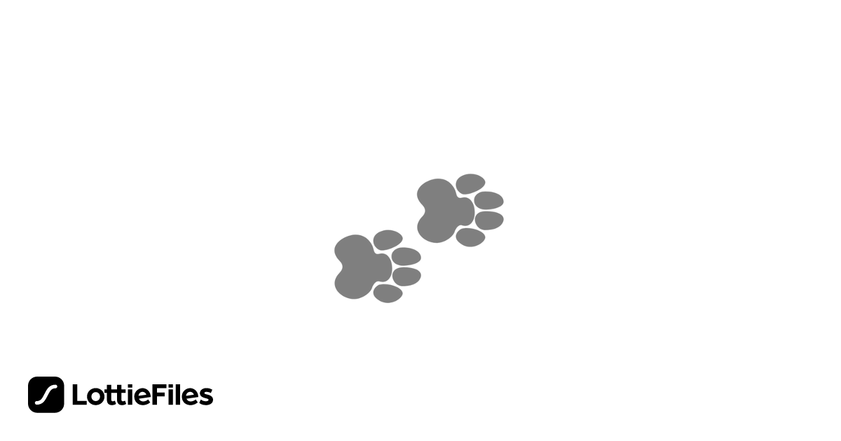 Free Paw Prints Animation by Brian Howard | LottieFiles