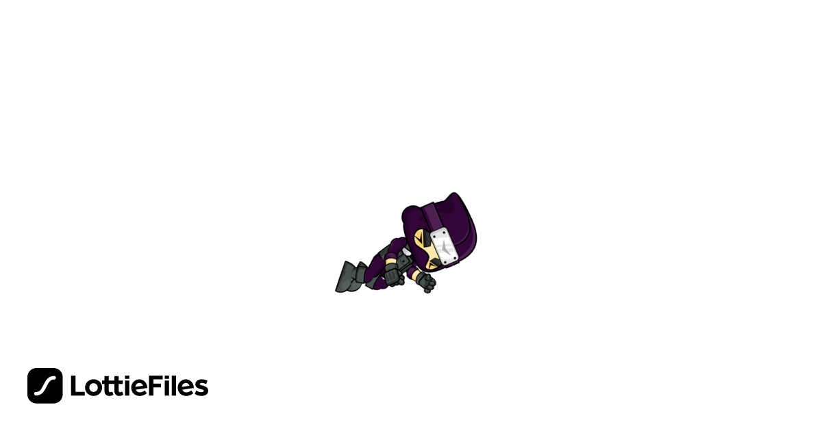 Free Ninja Character Dead Animation Animation by Tam Doan | LottieFiles