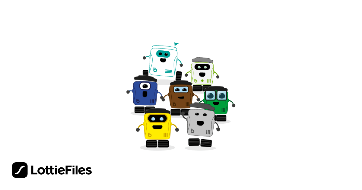 Free B-bots happies Animation by Matias Espinach | LottieFiles