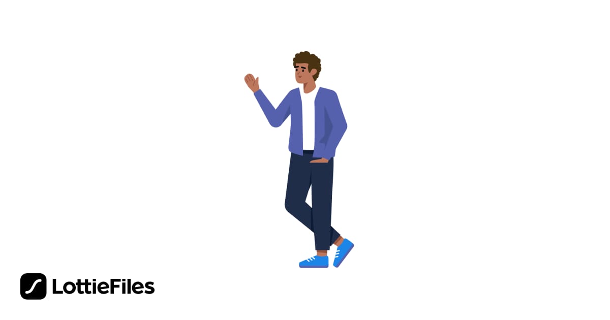 Free Guy waving Animation by Suhayra Sarwar | LottieFiles