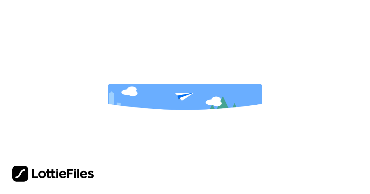 Free Flying Paper Plane Animation by Tu Nguyen | LottieFiles