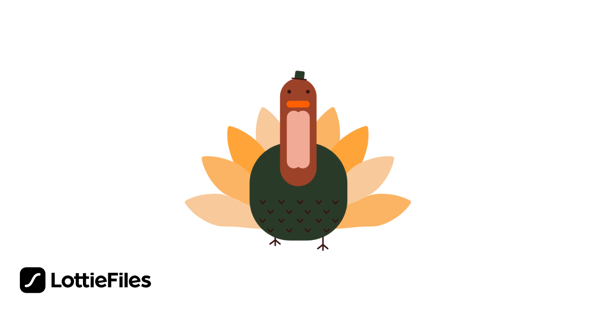 Free Thanksgiving Turkey Animation by LottieFiles | LottieFiles