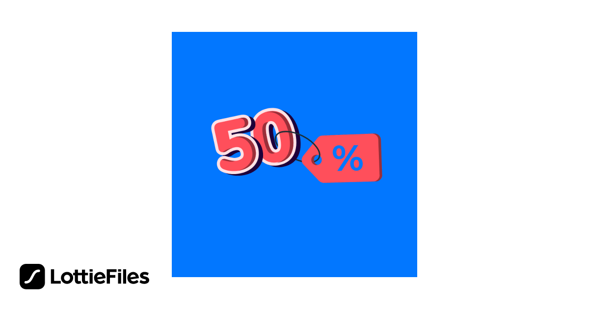 Free 50 percent Animation by Muhammad Kamran | LottieFiles