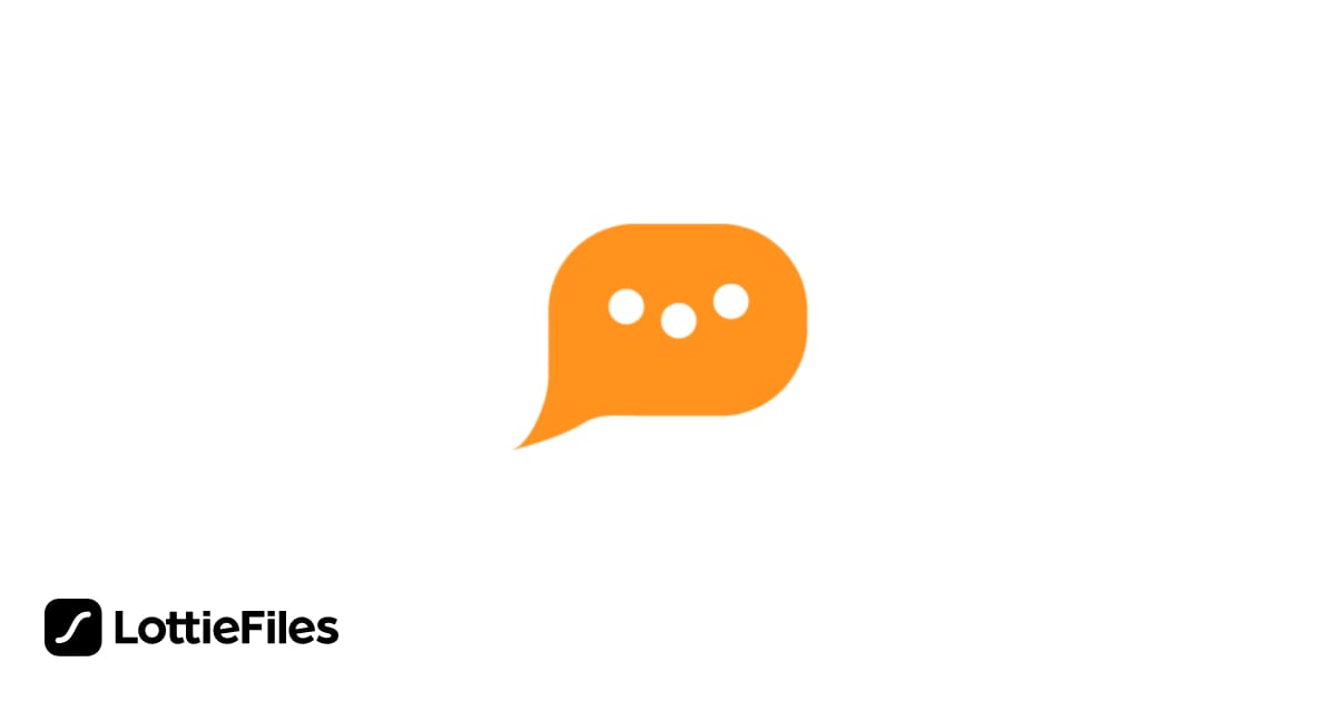 Free chat bubble Animation by Mal | LottieFiles