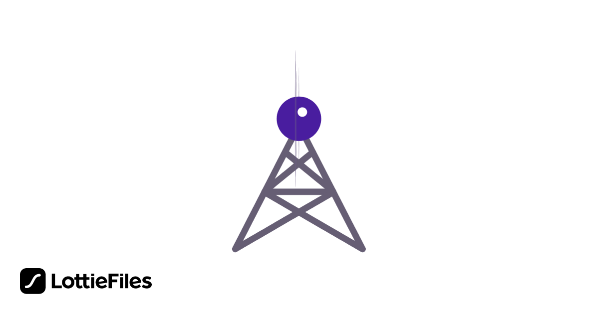 Free Signal Tower Animation by Aaron Jacob Pfaff | LottieFiles