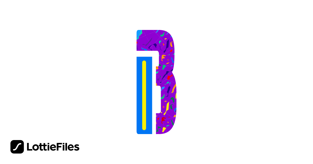 Free Letter B. Animated symbol or icon or logo made up of different ...