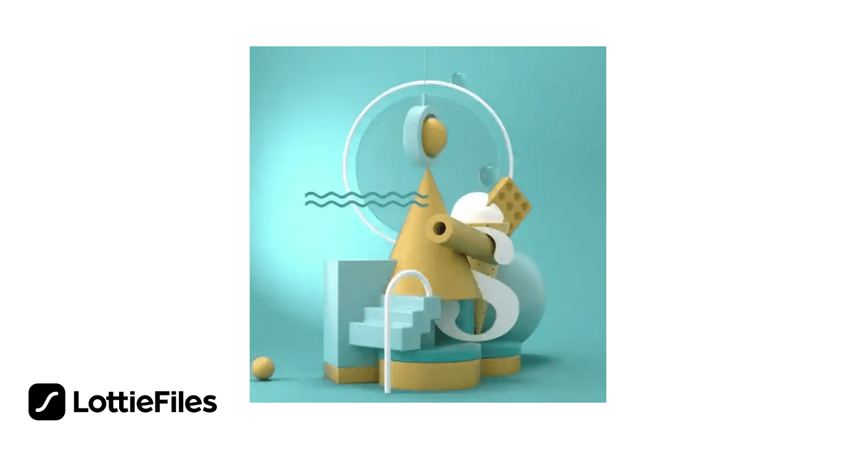 Free 3D Abstract Designs Animation by Irfan M. | LottieFiles