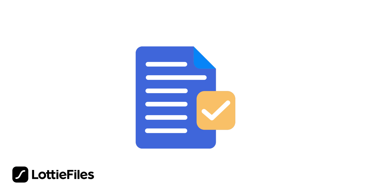 Free document Animation by Tech With Lottie | LottieFiles