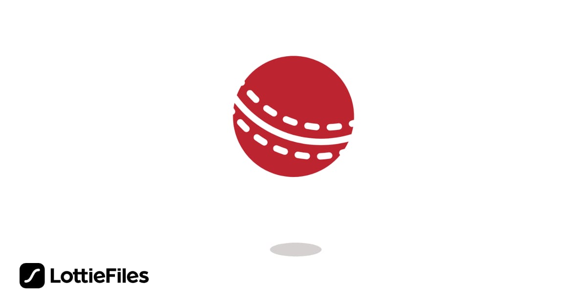 Free Bouncing Cricket Ball Animation by Rajeesh VK | LottieFiles