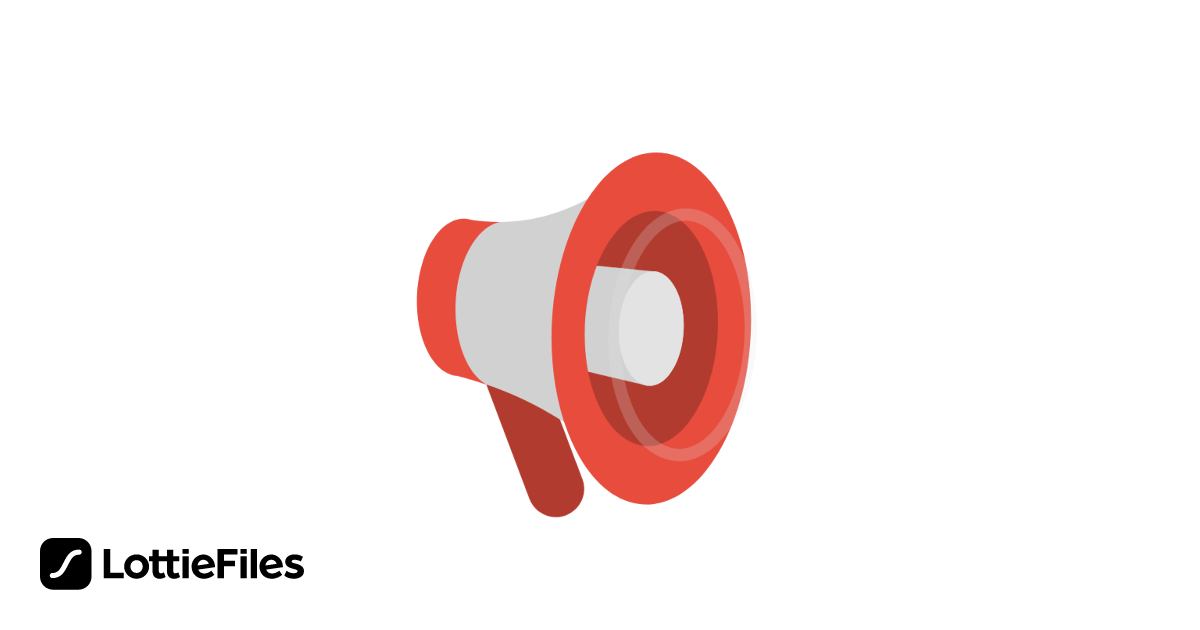 Free Loud speaker horn Animation by MD Abdur Rahim | LottieFiles