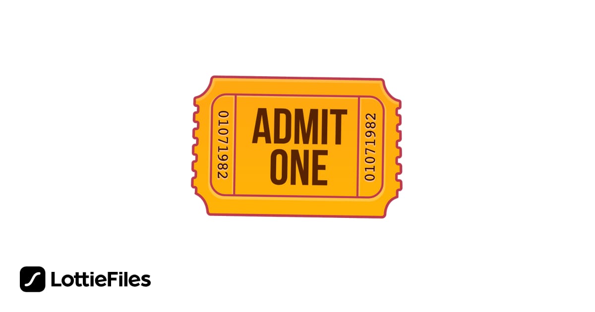 Free _TICKET Animation by name no name | LottieFiles