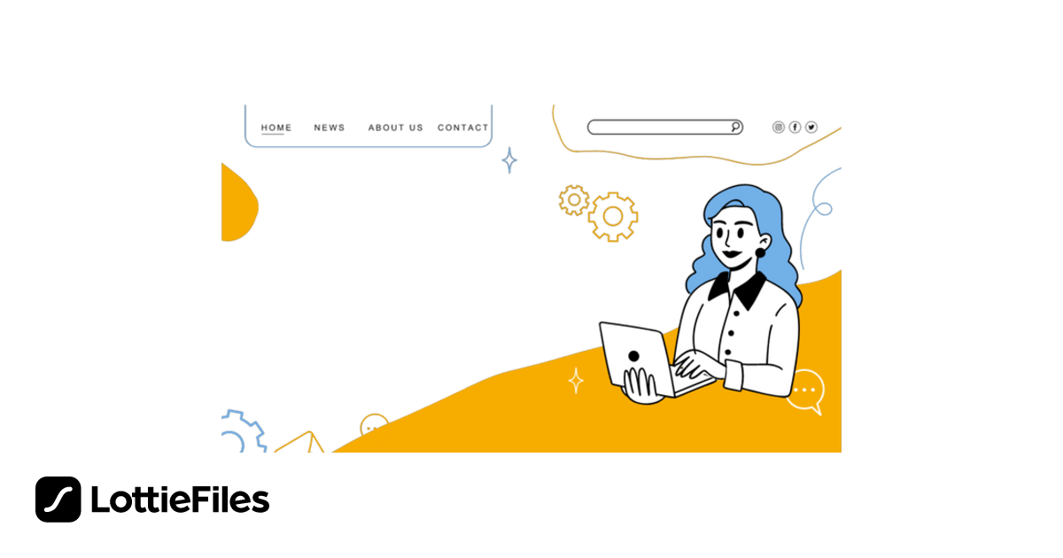 Free Landing website page Animation by Priyanshu Rijhwani | LottieFiles