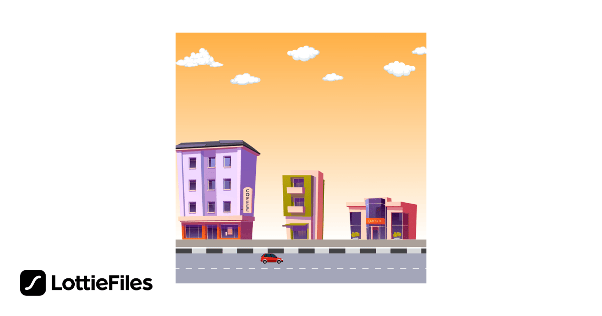 Free Sunset Drive Animation by Yash Moon | LottieFiles