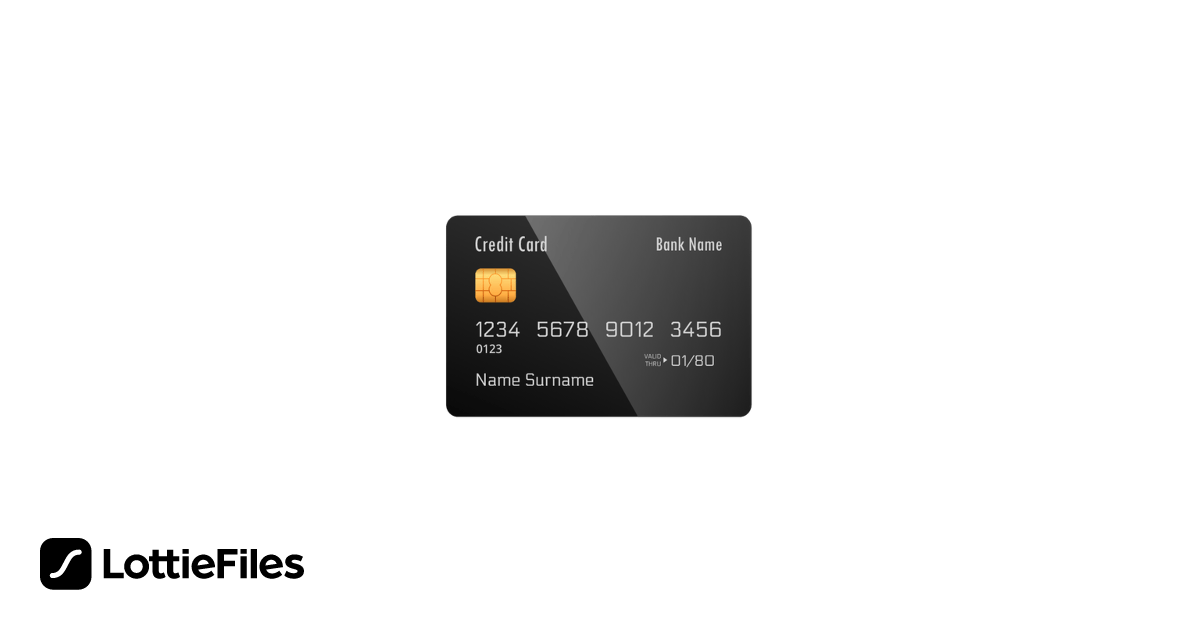 Free Credit card Lottie JSON animation Animation by LottieJSON ...