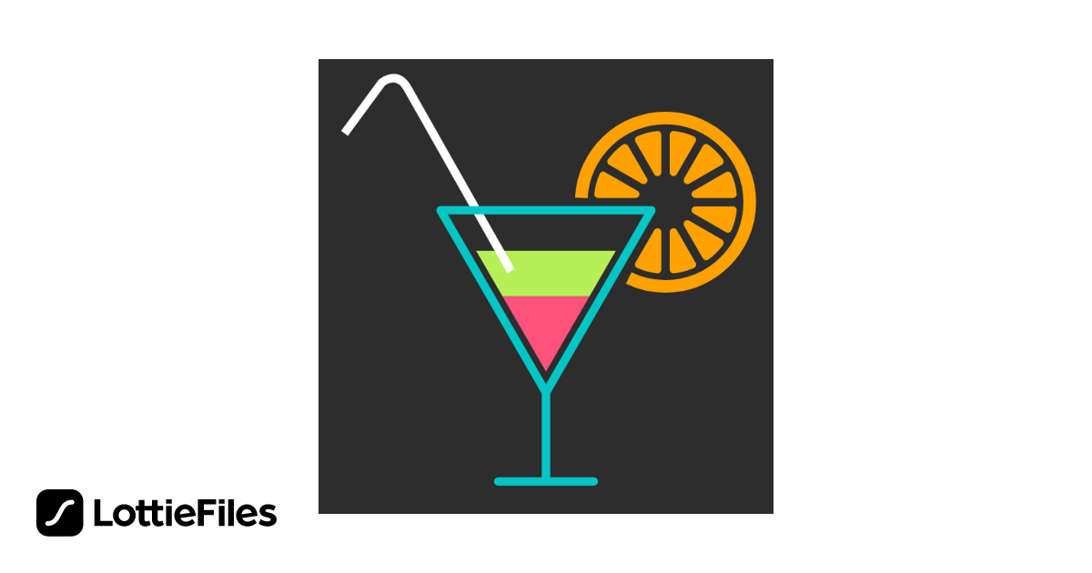 Free Summer Cocktail Animation by Zornitsa Statkova | LottieFiles