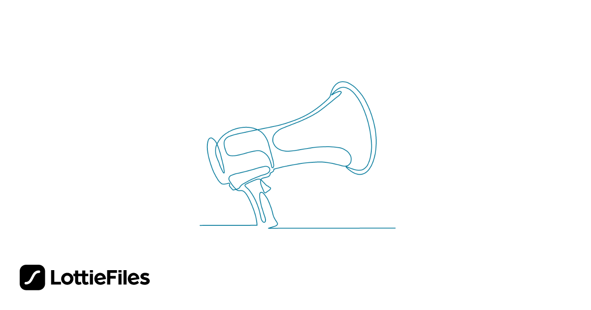 Free Megaphone Animation by Luis Ramirez | LottieFiles