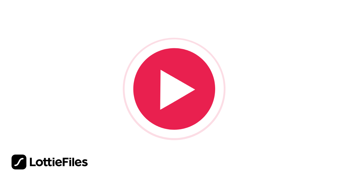 Free Video pulsing play Icon Animation by Amanda Lucas | LottieFiles