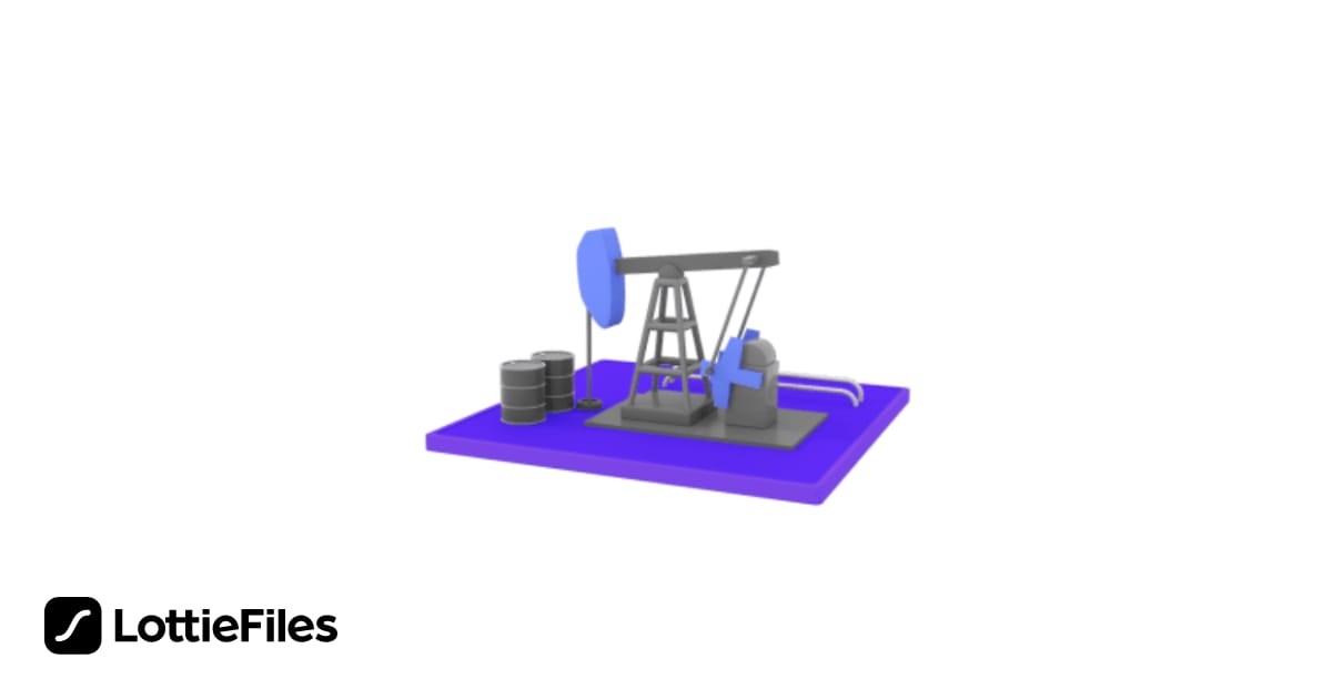 Free Oil Drilling / Construction Animation by Bashir Ahmad | LottieFiles