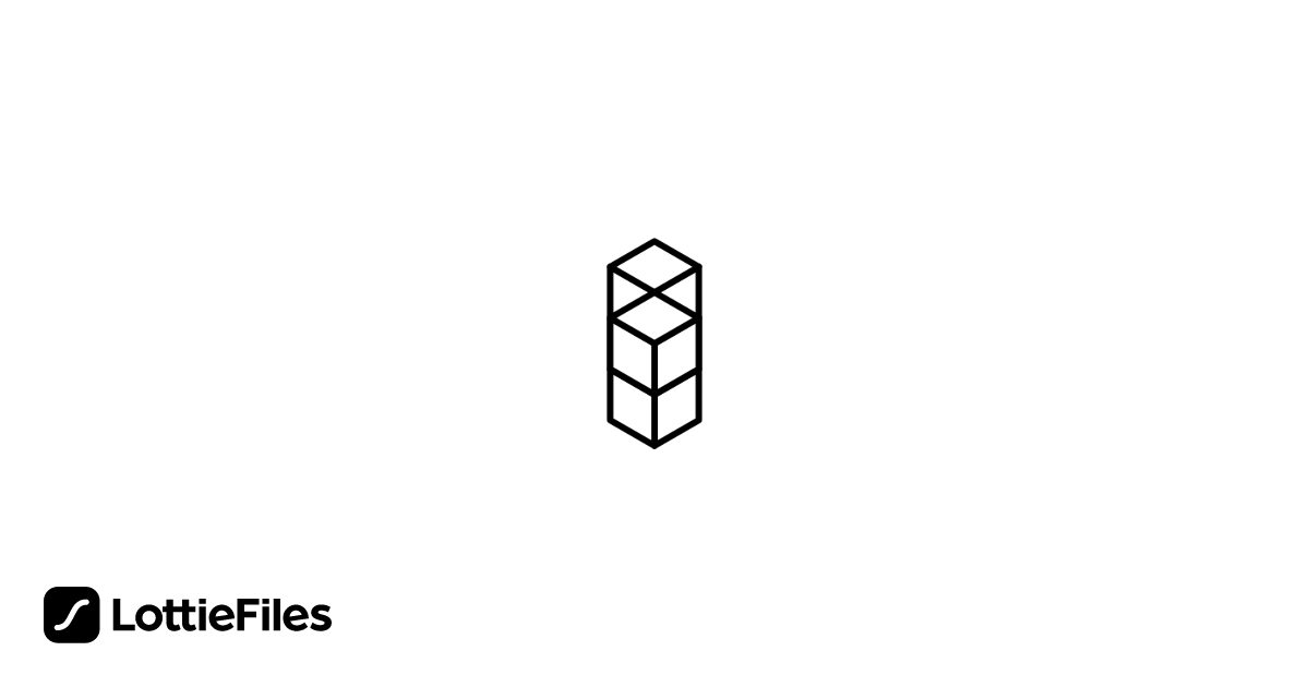Free Quad Cubes Stack Animation by Ision Industries | LottieFiles